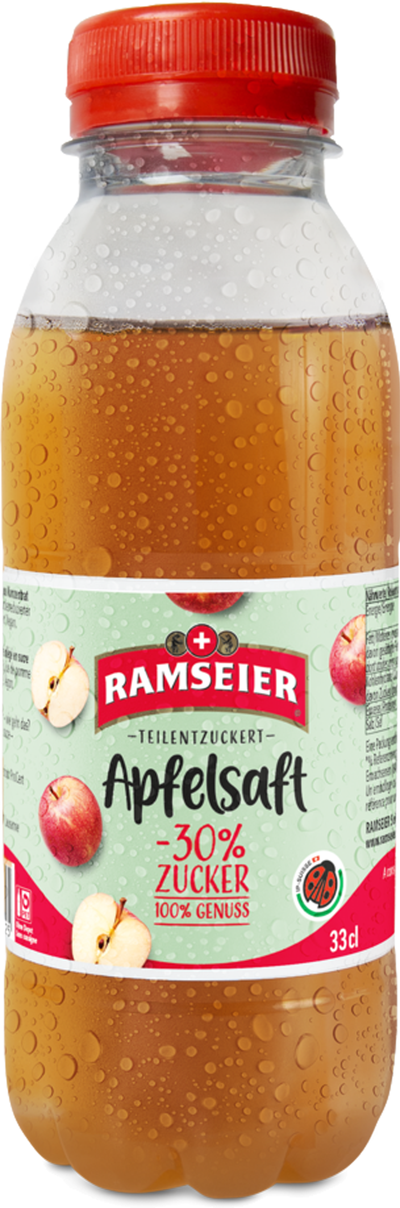 RAMSEIER Jus de pommes désucré – -30% mois en sucre